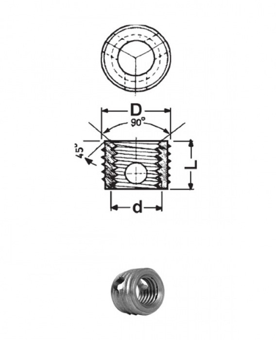 FIXI | Self-tapping threaded inserts - Stainless Steel