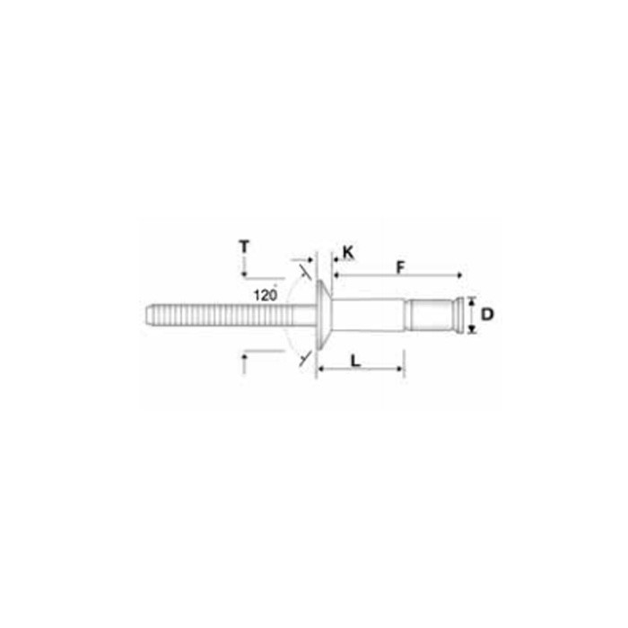 FIXI | Structural blind rivets aluminium / aluminium - Countersunk head