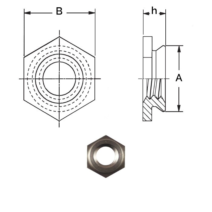 FIXI | Self clinching flush nuts