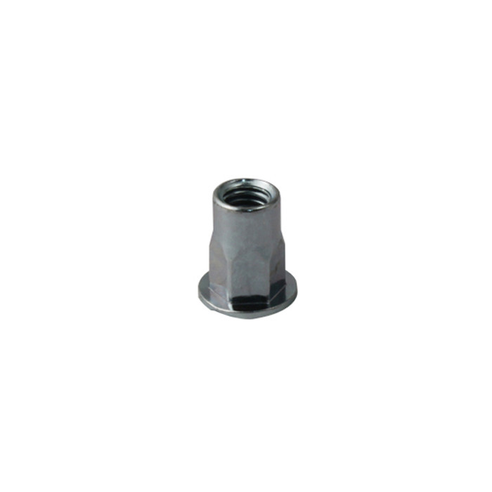 FIXI | Semi-hexagonal steel threaded inserts - Flat head